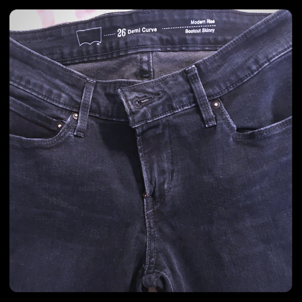 Levi’s Demi Curve Modern Rise Bootcut Skinny Sz 26 - Gem